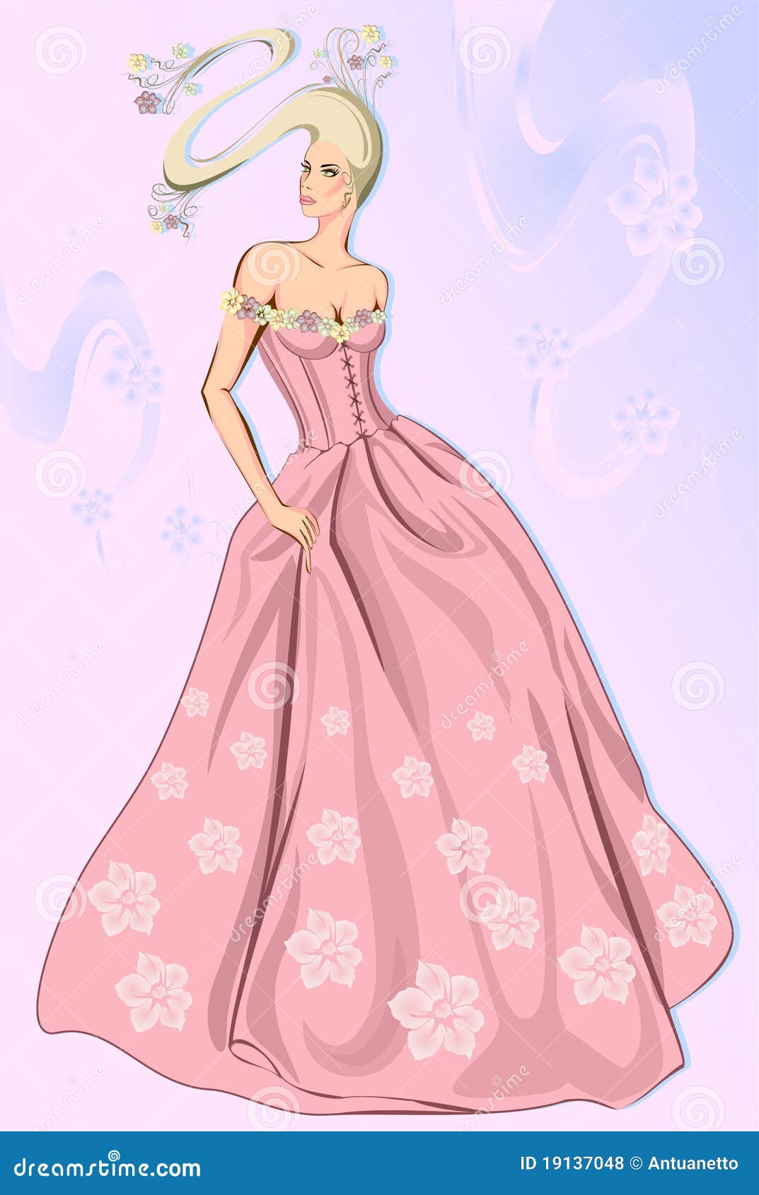 Princess Vector Illustration Stock Vector - Illustration of fairytale ...