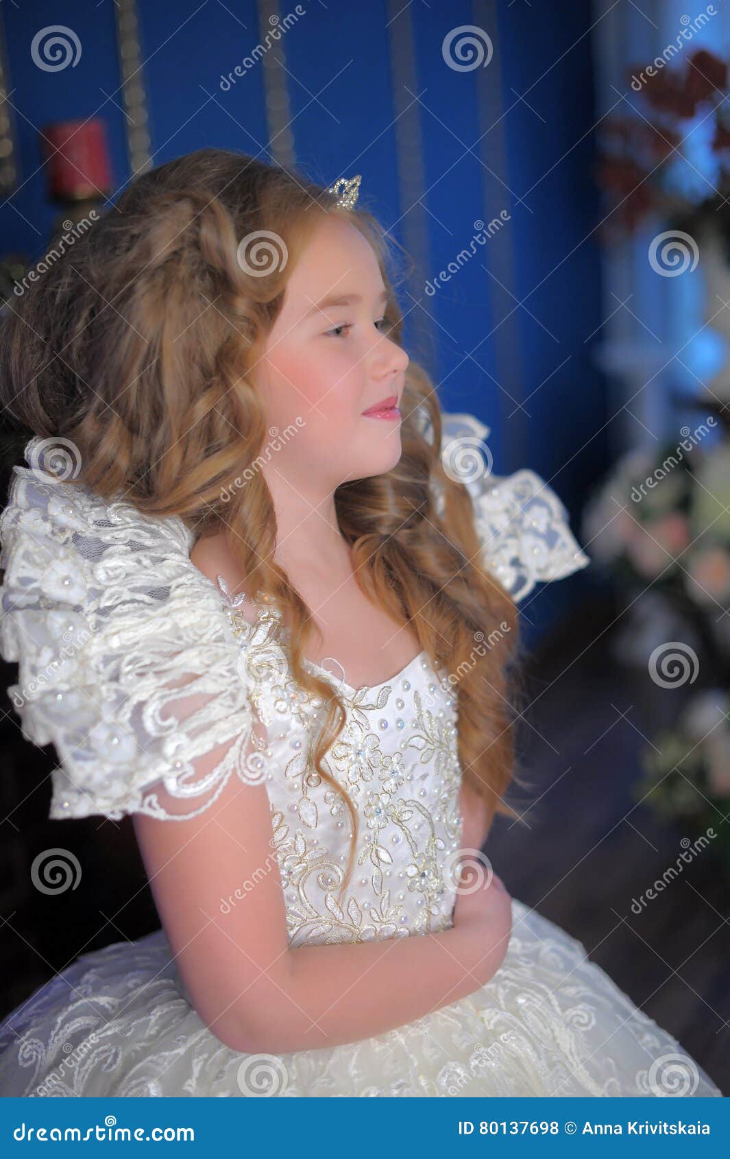 Princess in a white dress stock photo. Image of gorgeous - 80137698