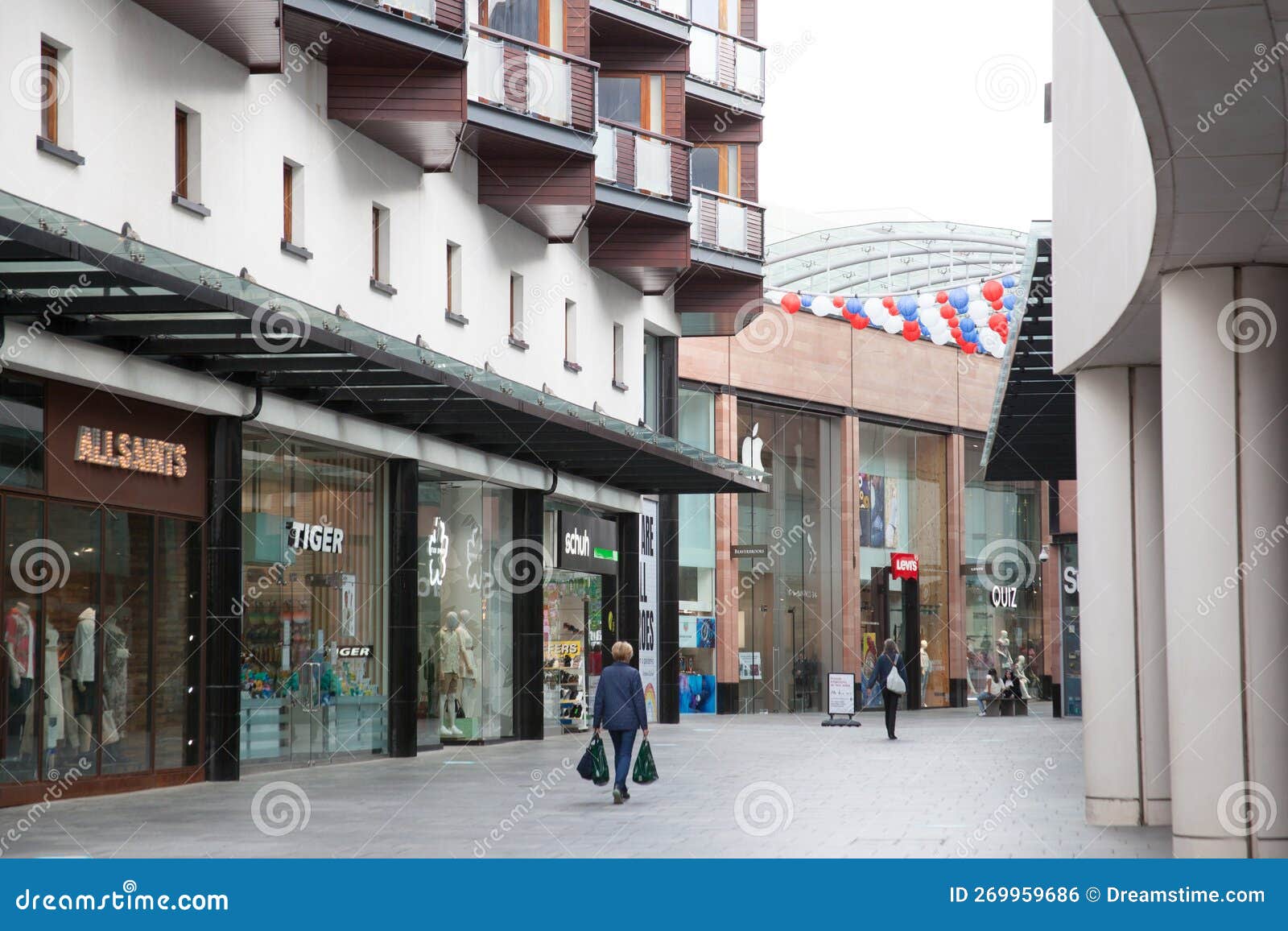 Princesshay Shopping Precinct in Exeter, Devon in the UK Editorial ...