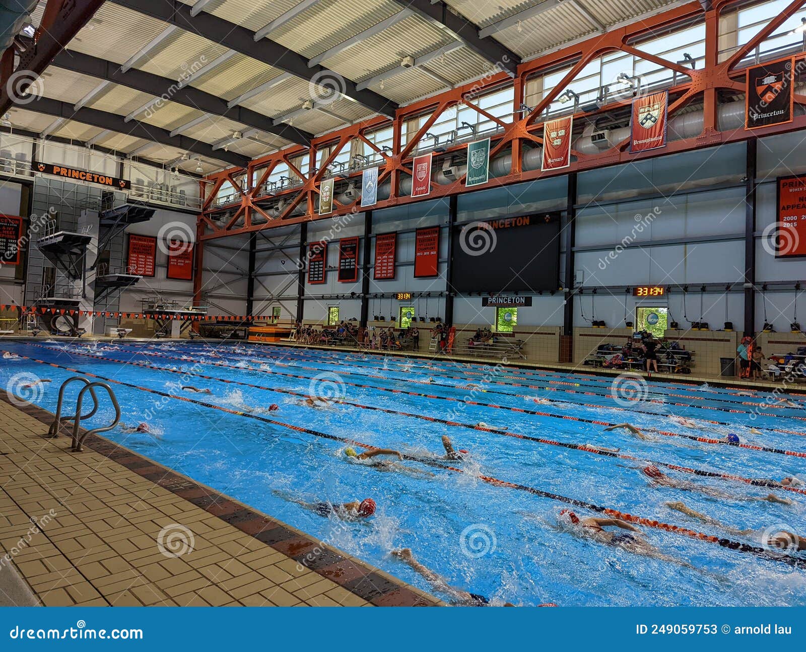 Princeton swimming pool editorial stock photo. Image of person - 249059753