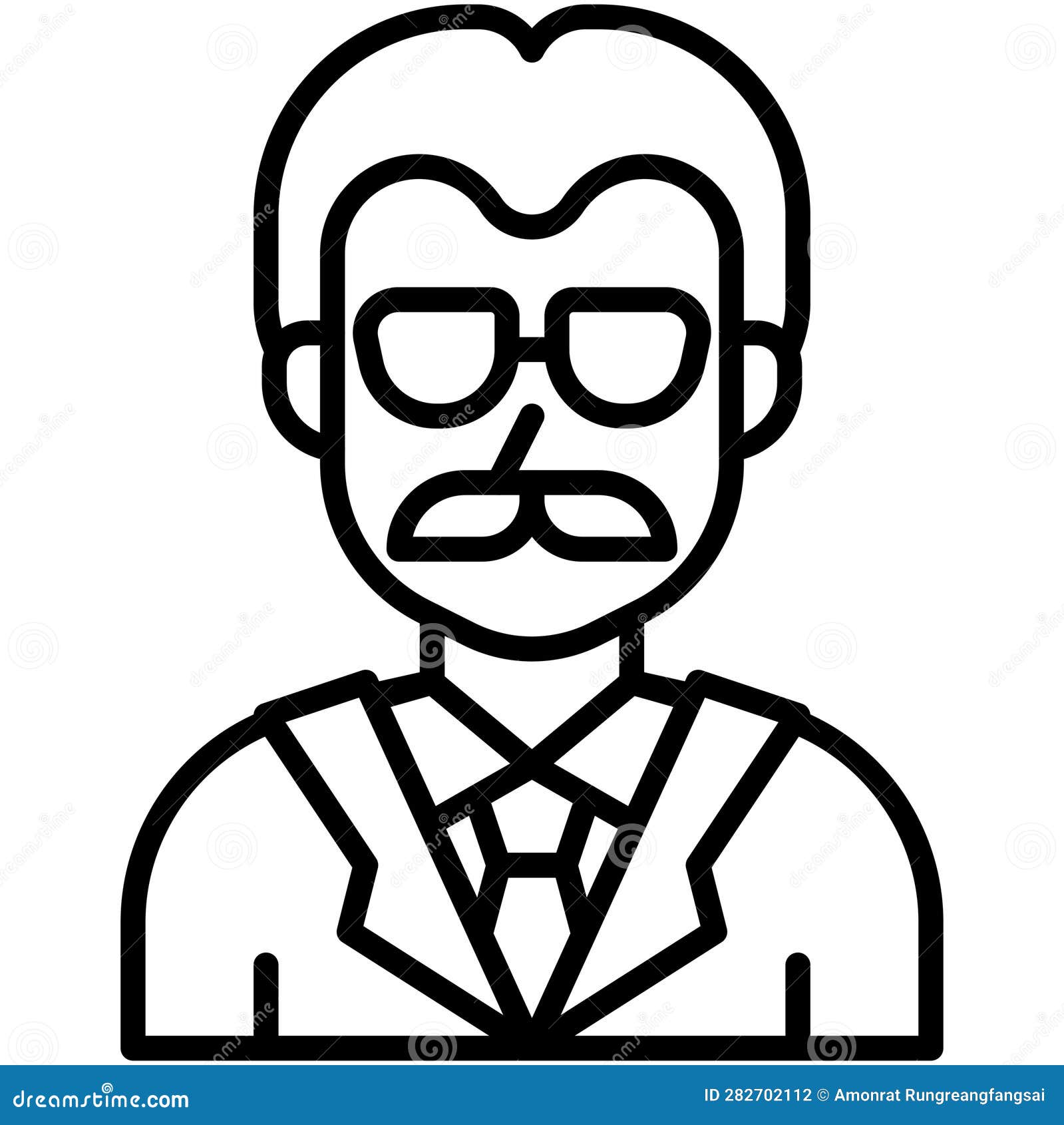 Principal Icon, High School Related Vector Illustration Stock Vector ...