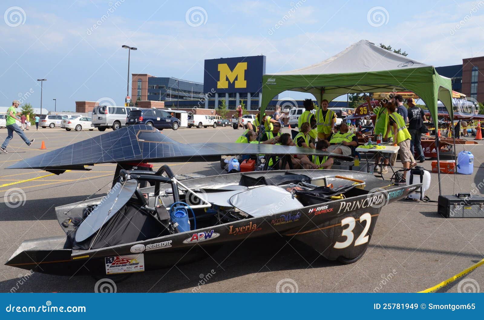 Principia College Car at American Solar Challenge Editorial Stock Image ...