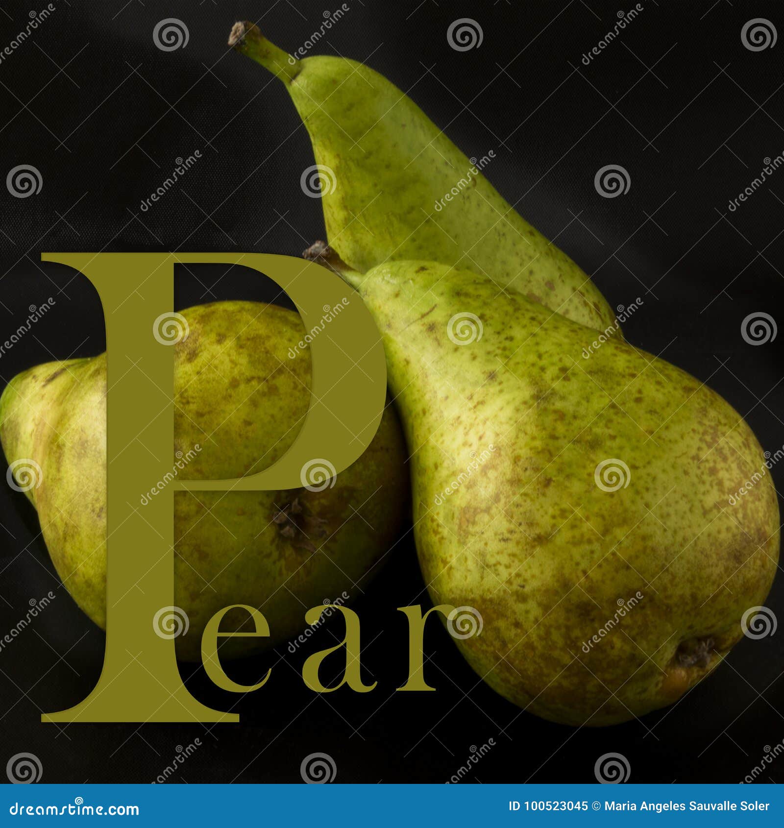 Principio De La Pera De La Palabra Imagen de archivo - Imagen de ...