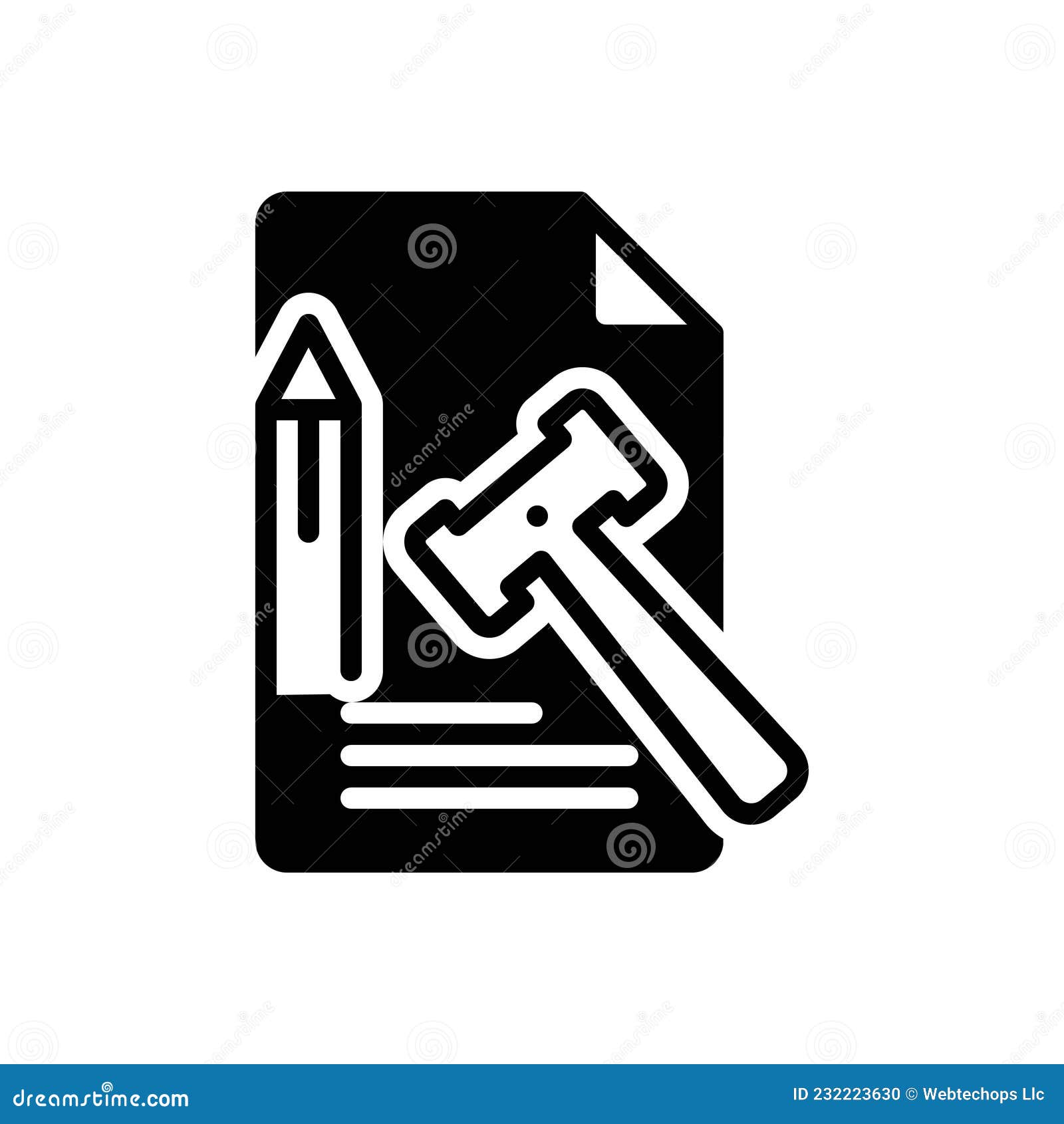 Black Solid Icon For Principle, Truth And Tenet Vector Illustration ...