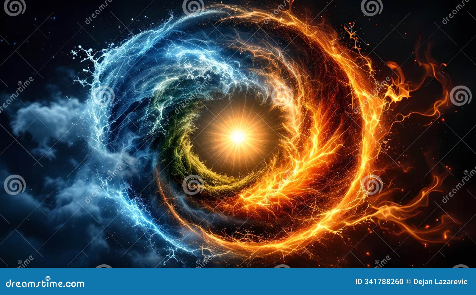 Principle of Opposites and Unity Stock Illustration - Illustration of ...