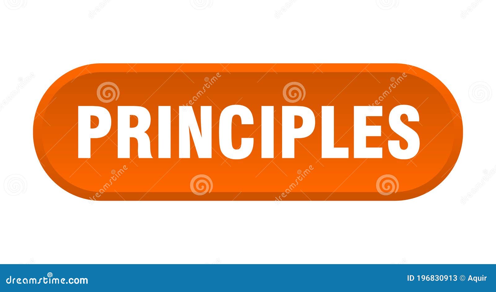 Principles Button. Rounded Sign on White Background Stock Vector ...