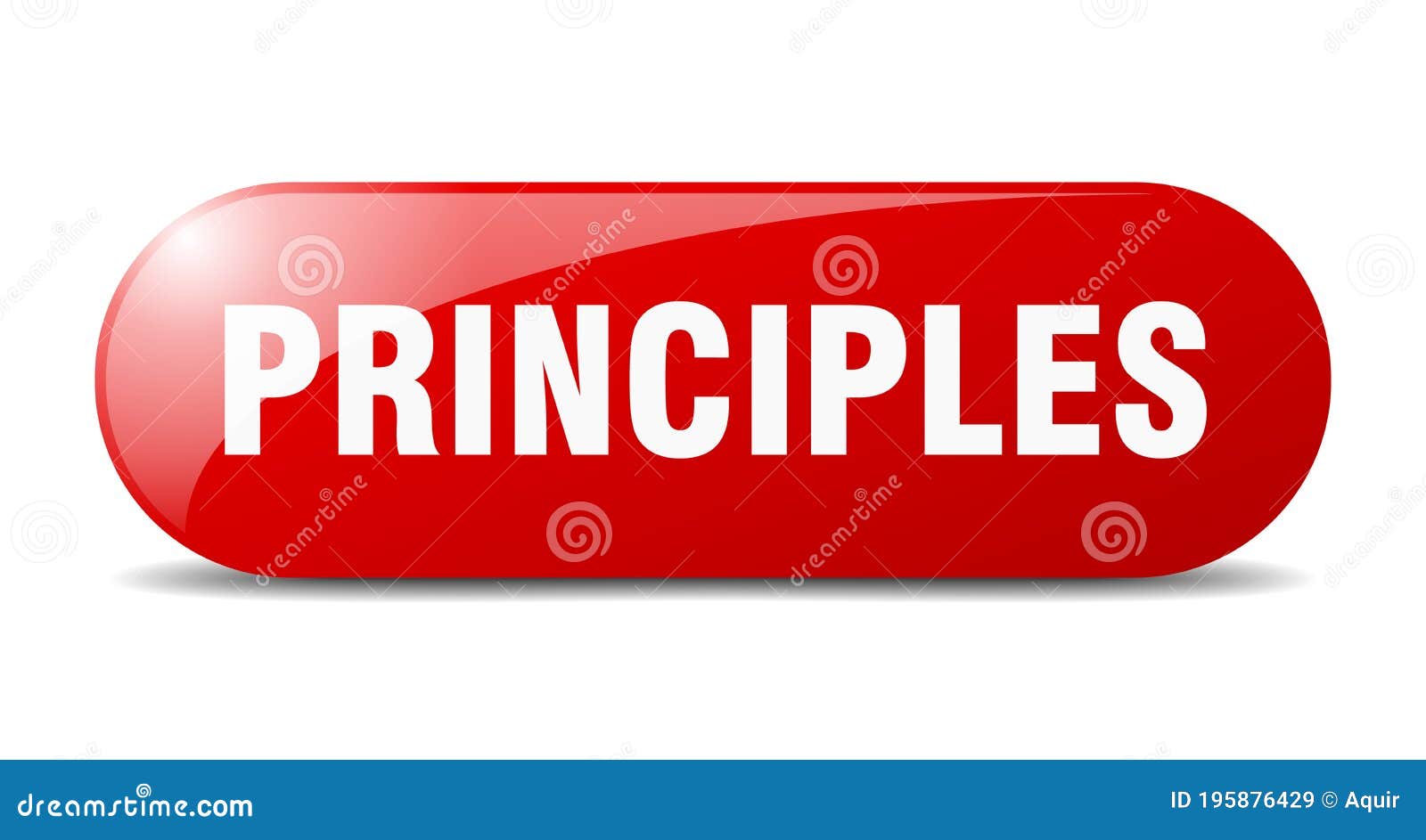 Principles Button. Sticker. Banner. Rounded Glass Sign Stock Vector ...