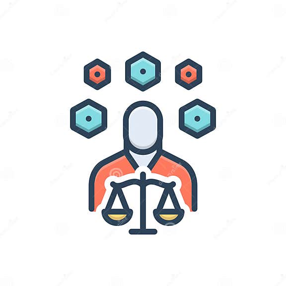 Color Illustration Icon for Principles, Basis and Law Stock ...