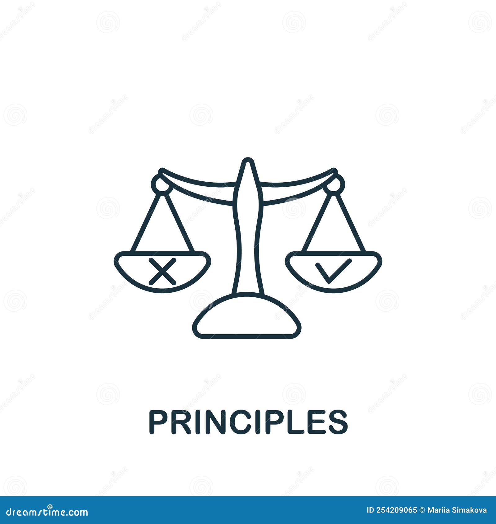 Principles Icon. Line Simple Personality Icon for Templates, Web Design ...