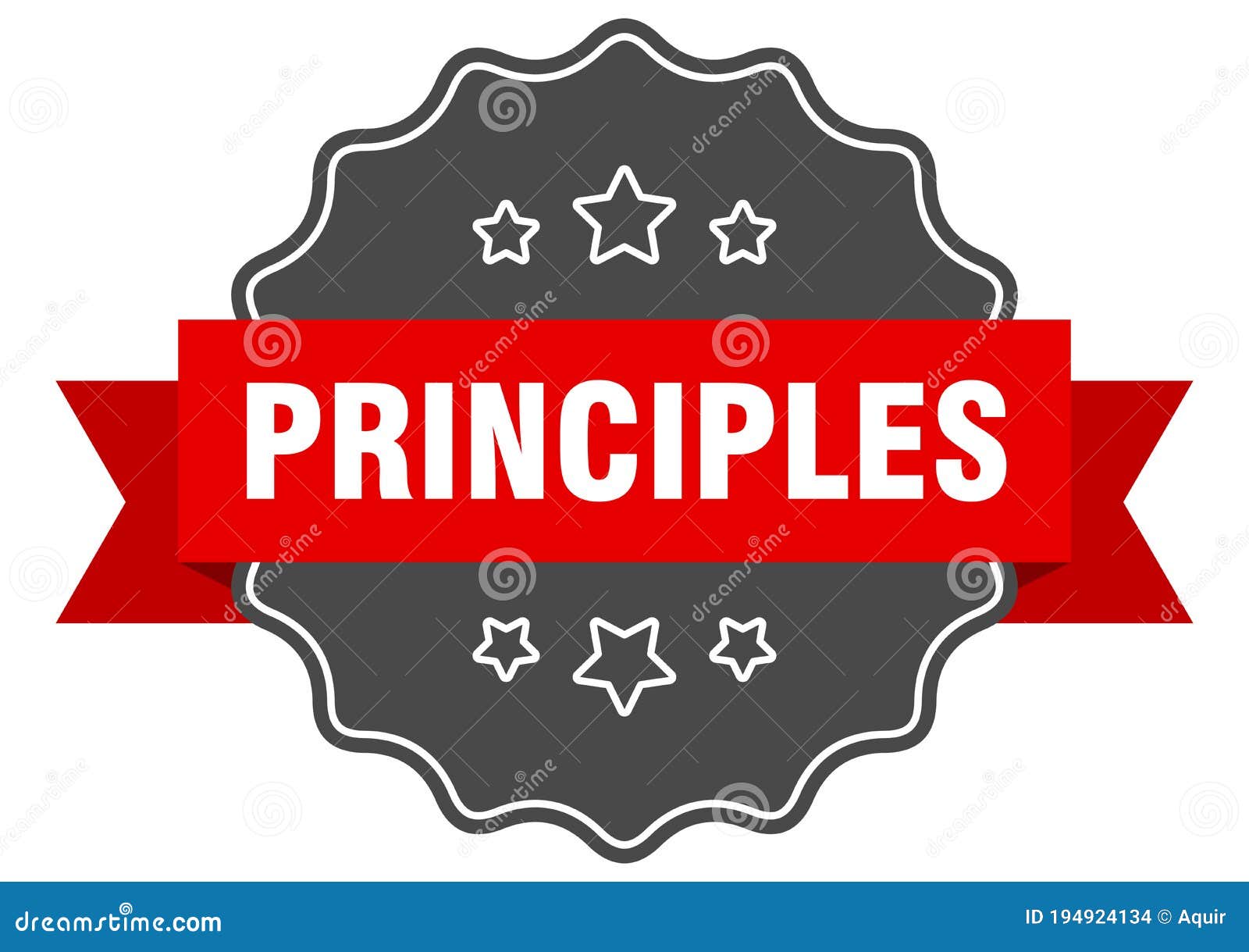 Principles Label. Principles Isolated Seal. Sticker. Sign Stock Vector ...