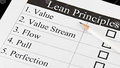 The Principles of Lean Thinking Stock Photo - Image of excellence ...