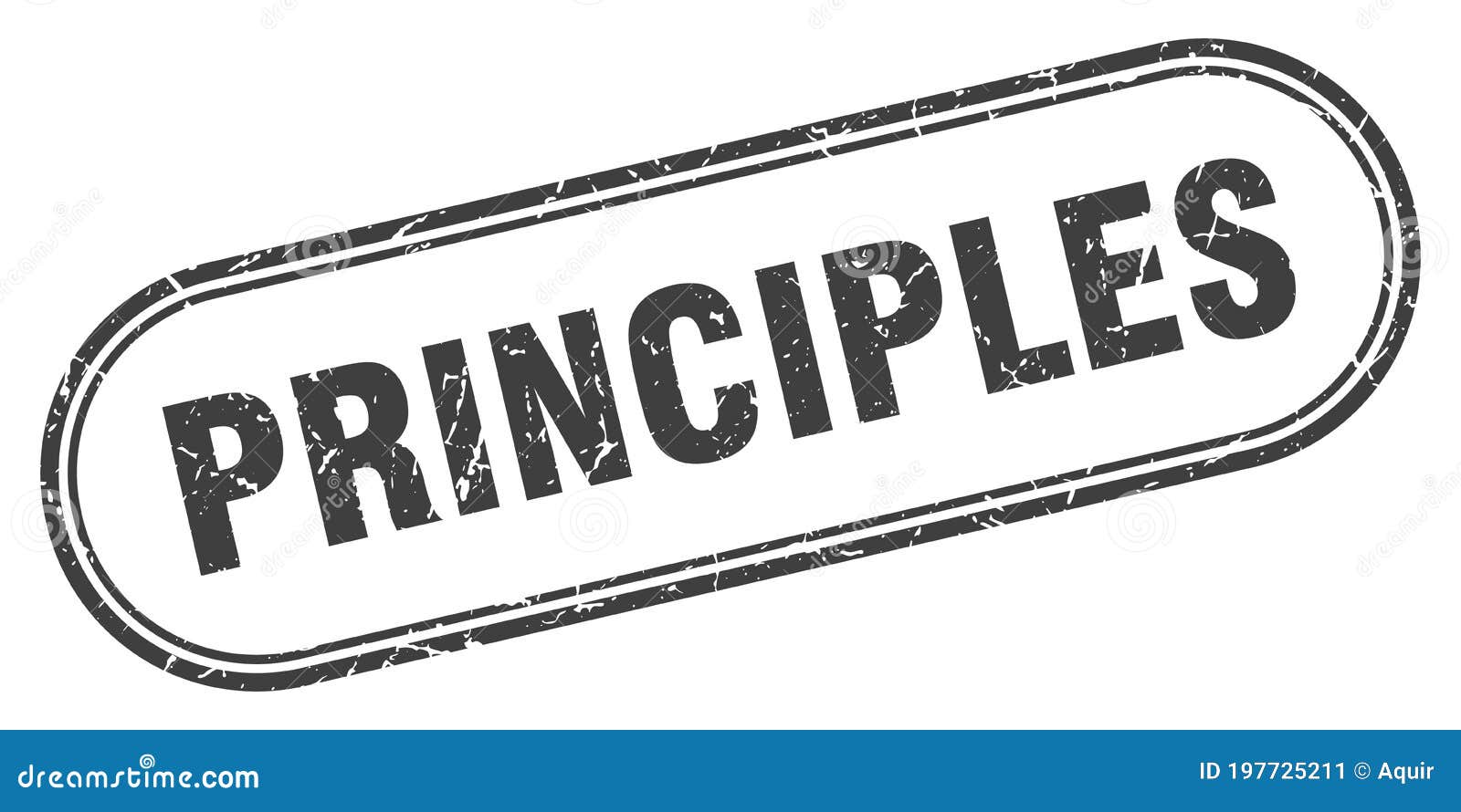 Principles Stamp. Rounded Grunge Textured Sign. Label Stock Vector ...