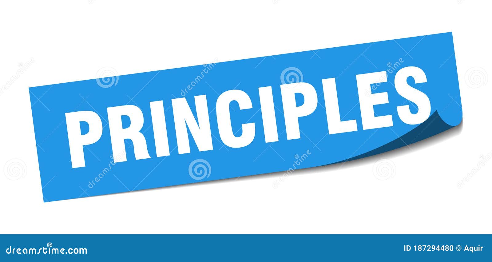 Principles Sticker. Principles Square Isolated Sign Stock Vector ...