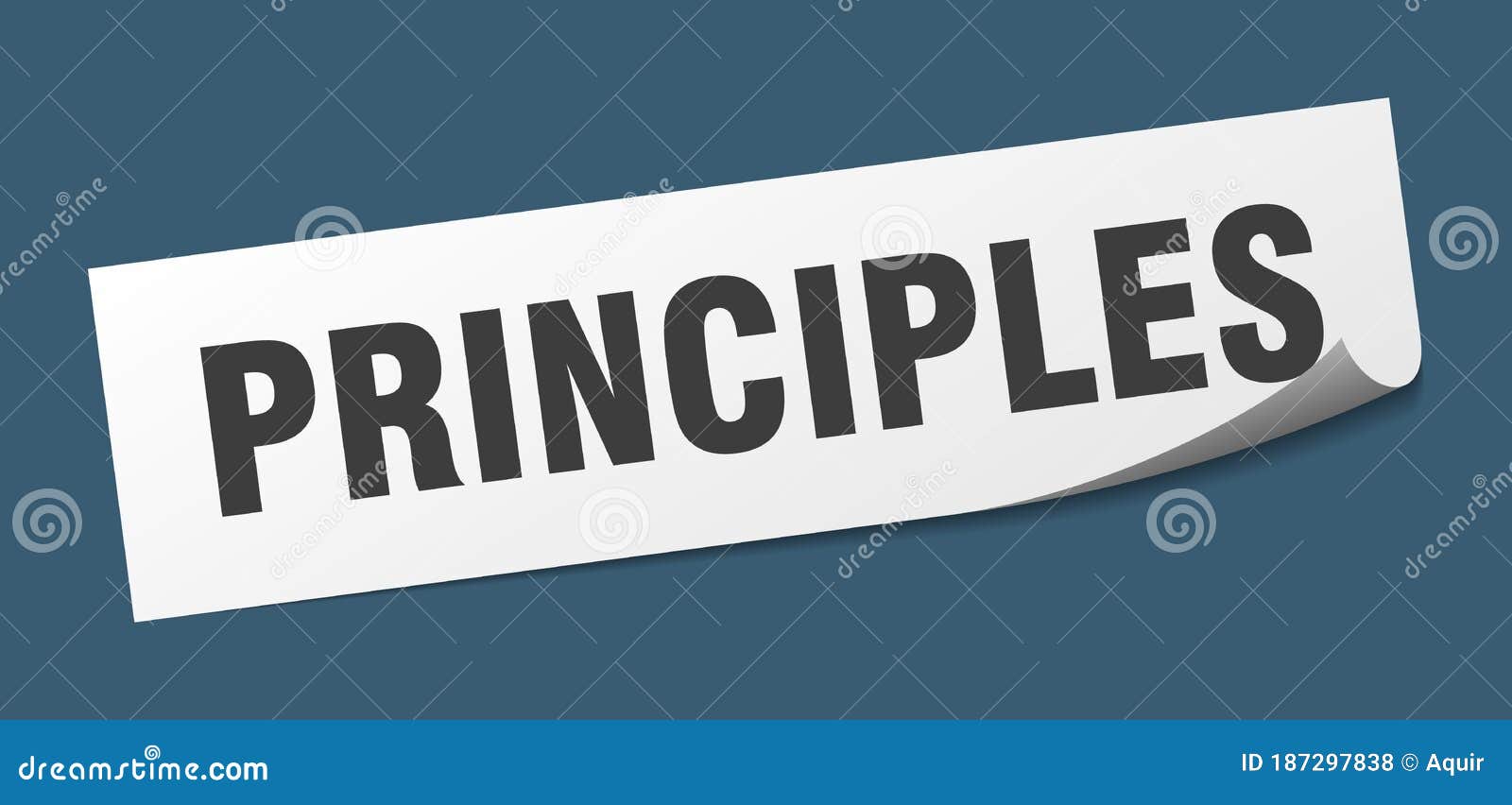 Principles Sticker. Principles Square Isolated Sign Stock Vector ...