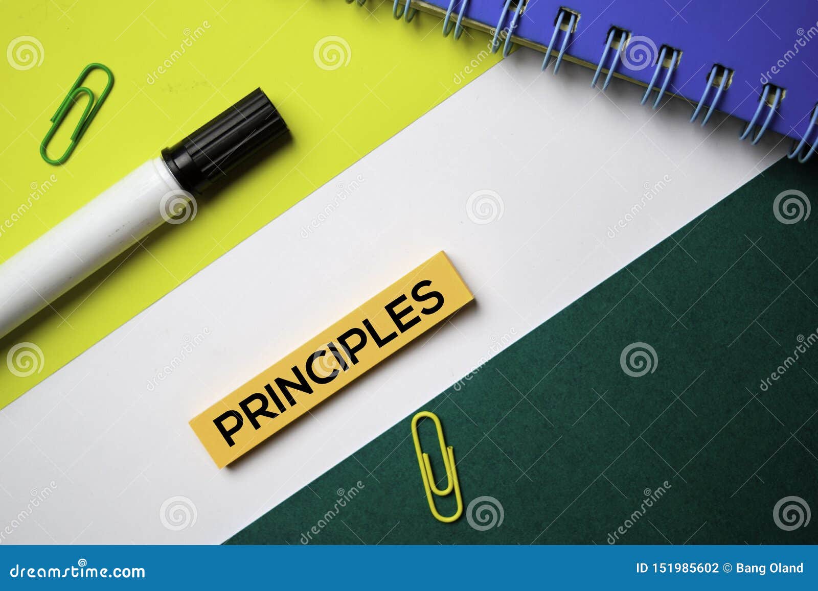 Principles Text on Sticky Notes with Office Desk Concept Stock Photo ...
