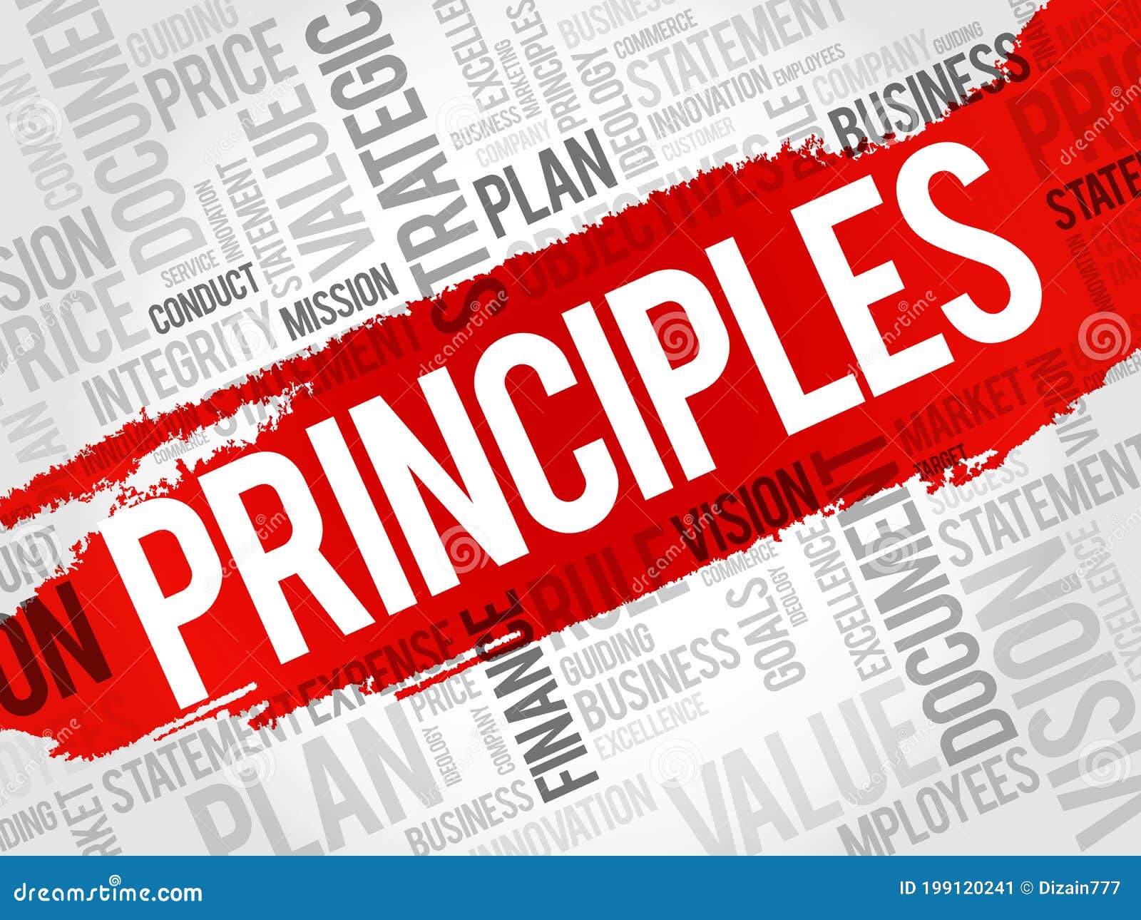 Principles Word Cloud Collage Stock Illustration - Illustration of ...