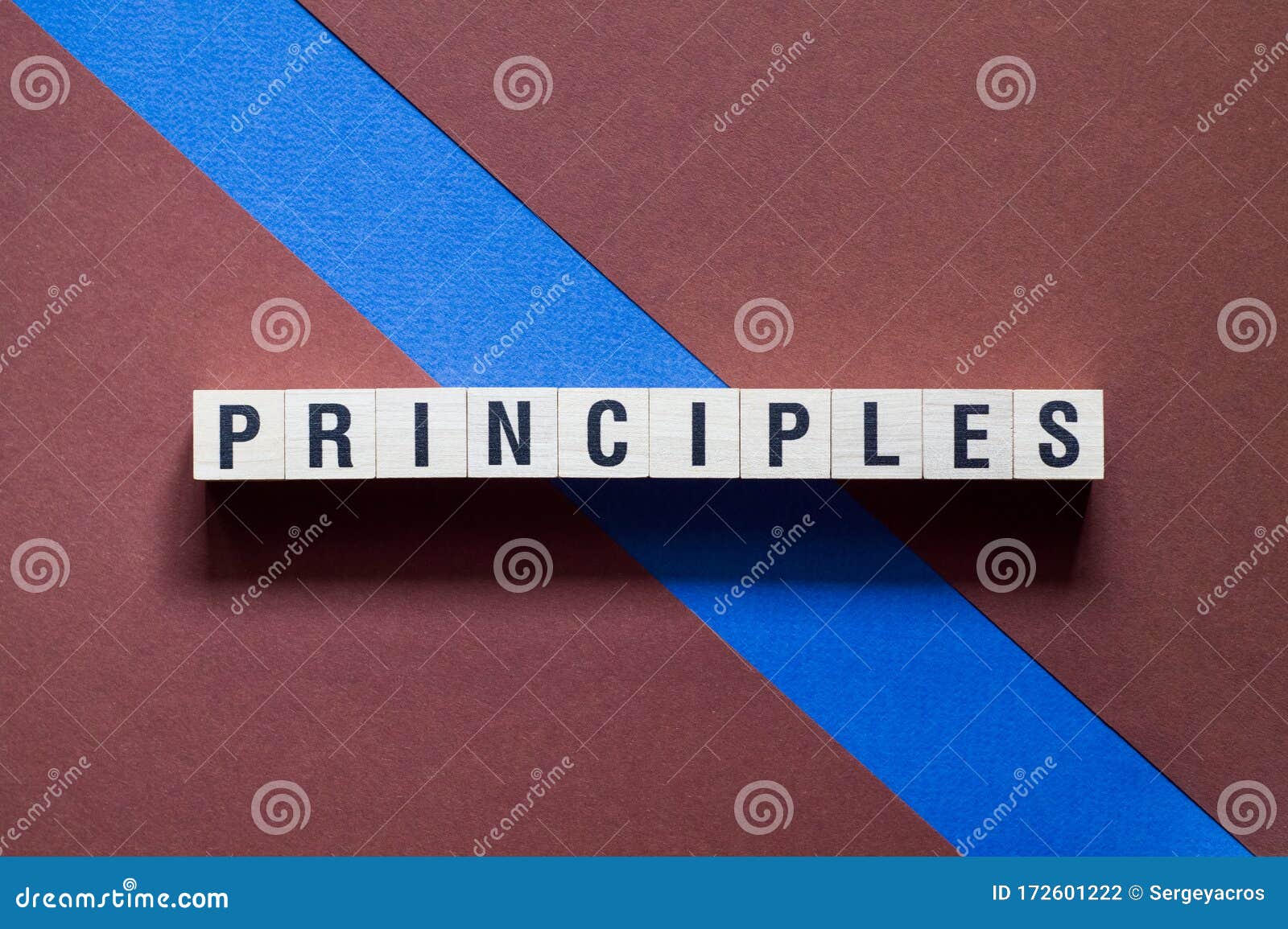 Principles Word Concept on Cubes Stock Photo - Image of guide, goal ...