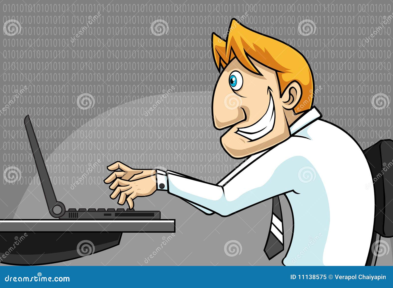 Print stock illustration. Illustration of genius, computer - 11138575