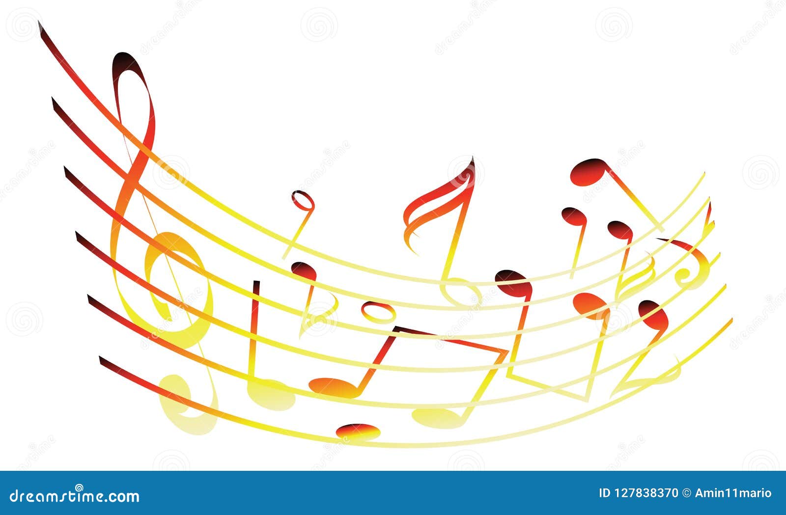 Color Musical Notes Icon Design Illustration Stock Vector ...