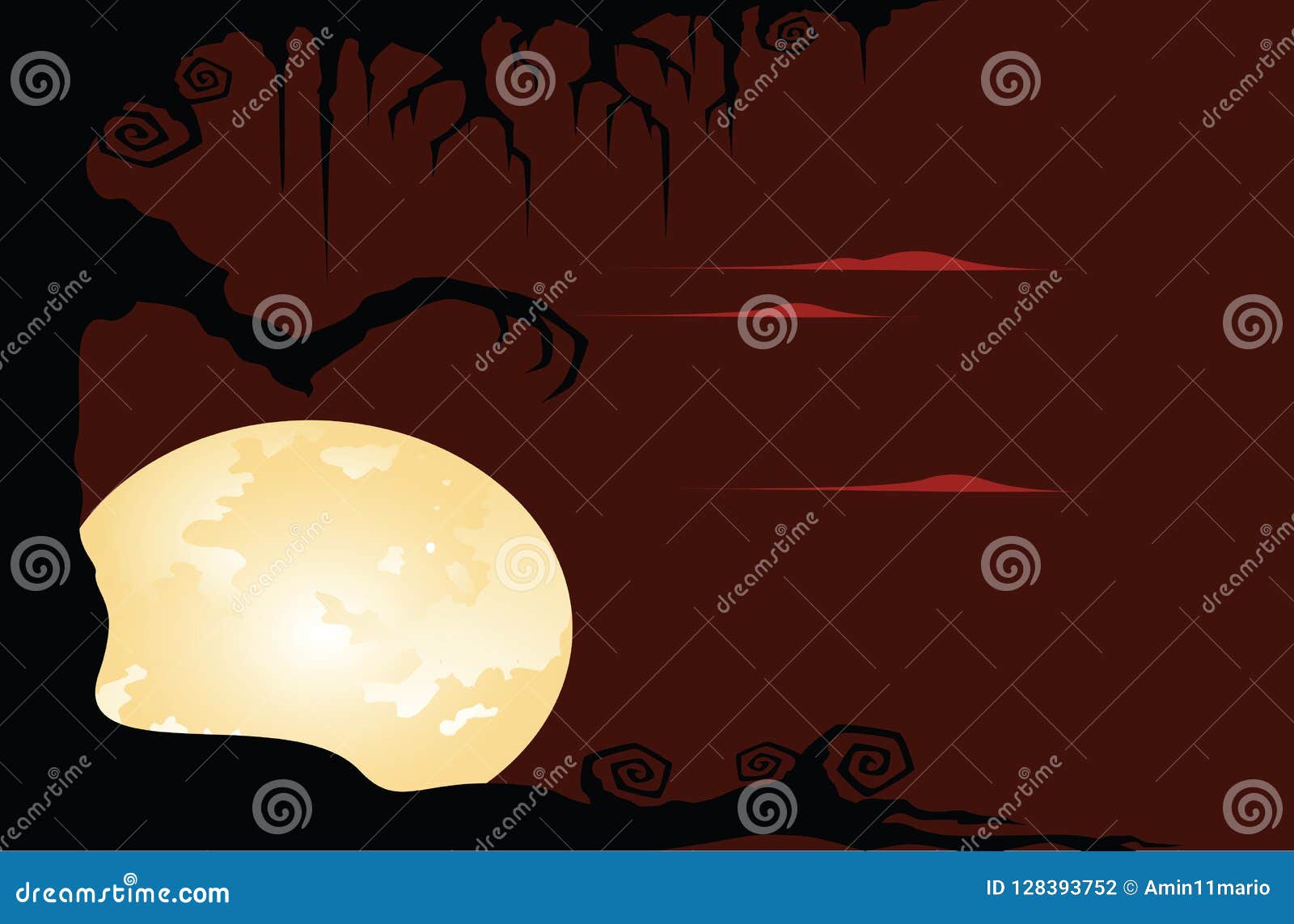 Midnight Moon In Stardust Royalty-Free Stock Image | CartoonDealer.com ...