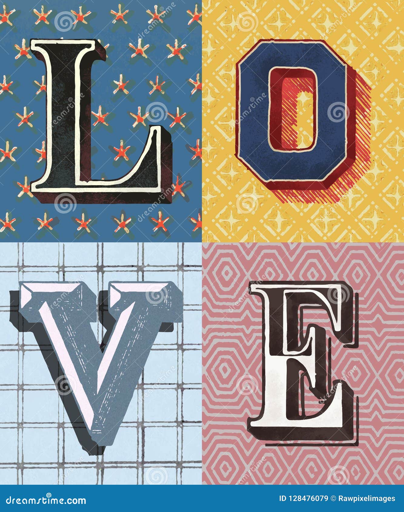 Word Vintage. Hand Lettering Cartoon Vector | CartoonDealer.com #221408083