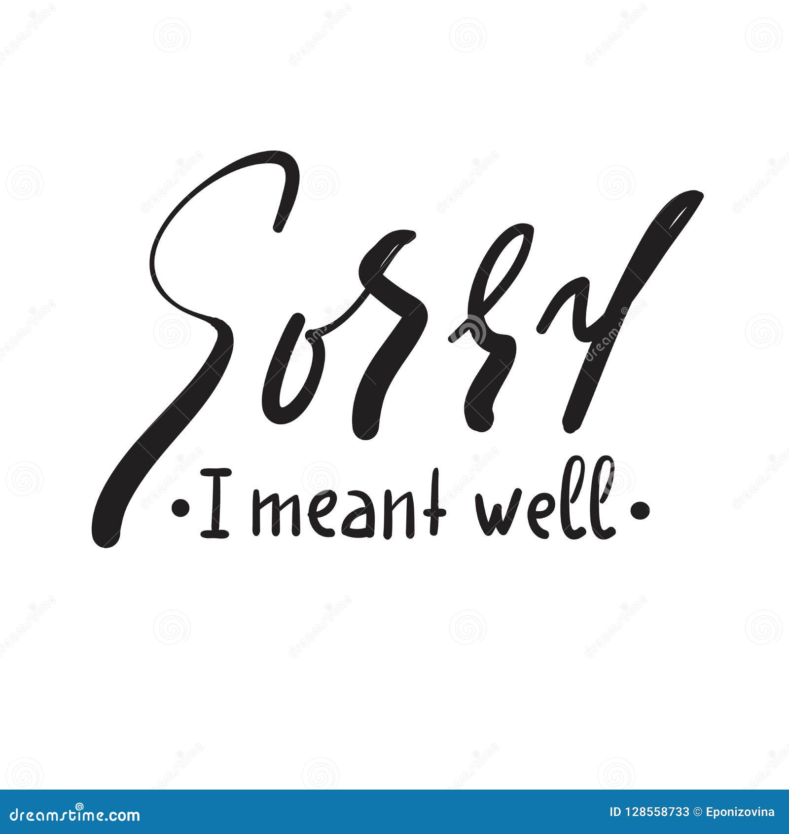 SORRY BUT NOT SORRY-inspire Motivational Quote. Hand Drawn Beautiful ...