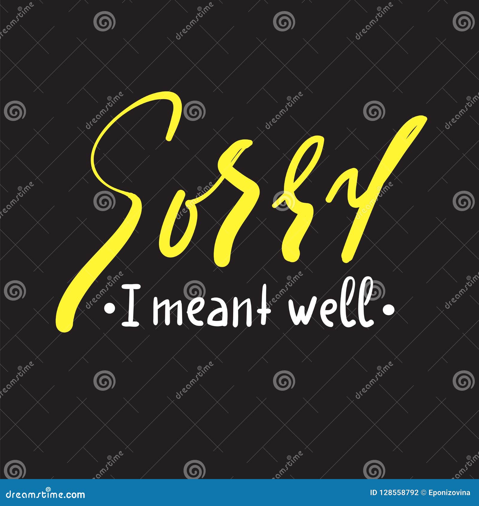 SORRY BUT NOT SORRY-inspire Motivational Quote. Hand Drawn Beautiful ...