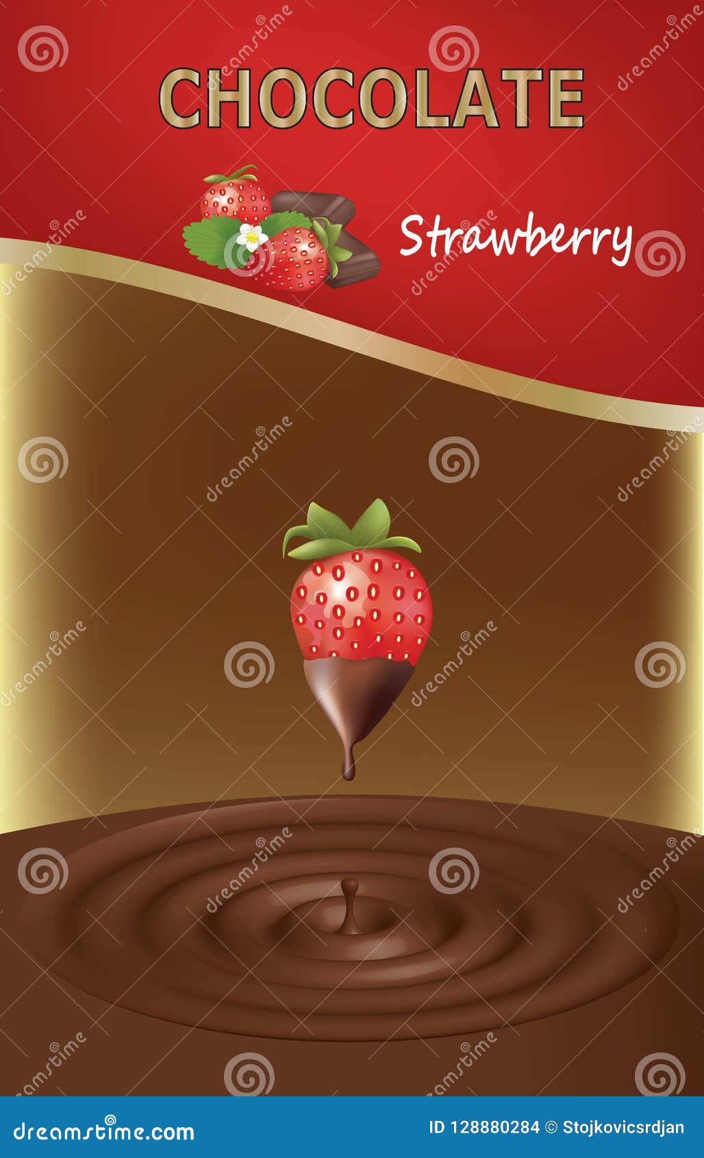 Chocolate Bar Package Design With Cancan Dancer Girl. Easy Editable ...