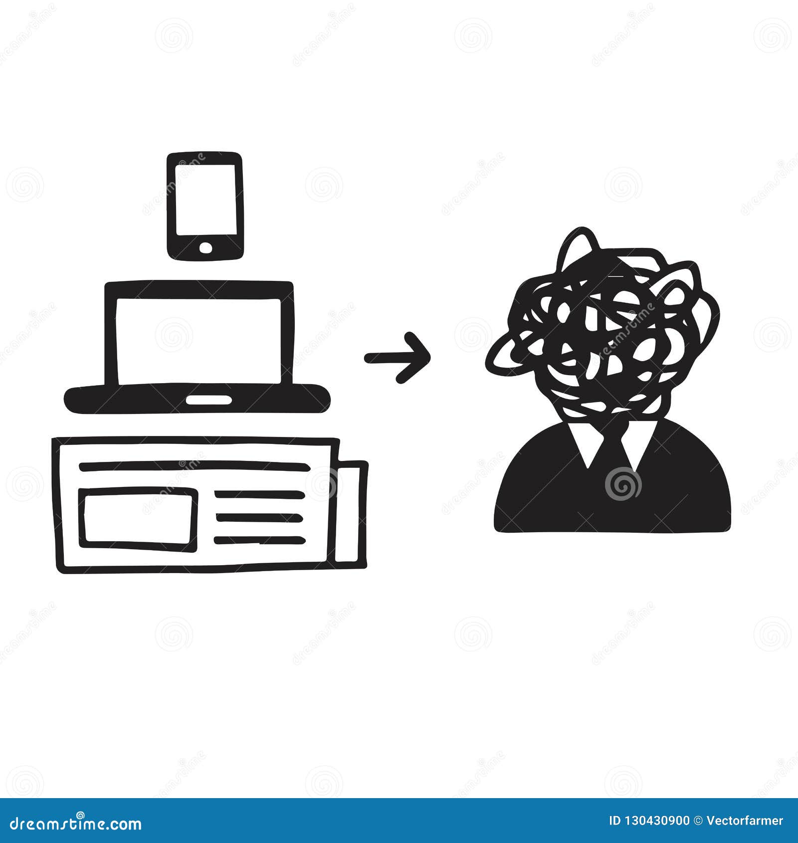 Media News Manipulation Illustration Vector Drawing Stock Vector ...