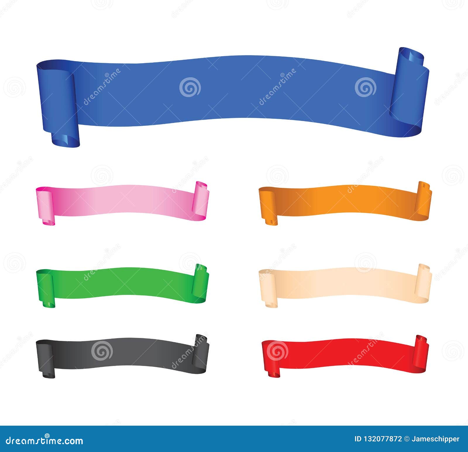 Set of Multi Coloured Banners Stock Vector - Illustration of placard ...