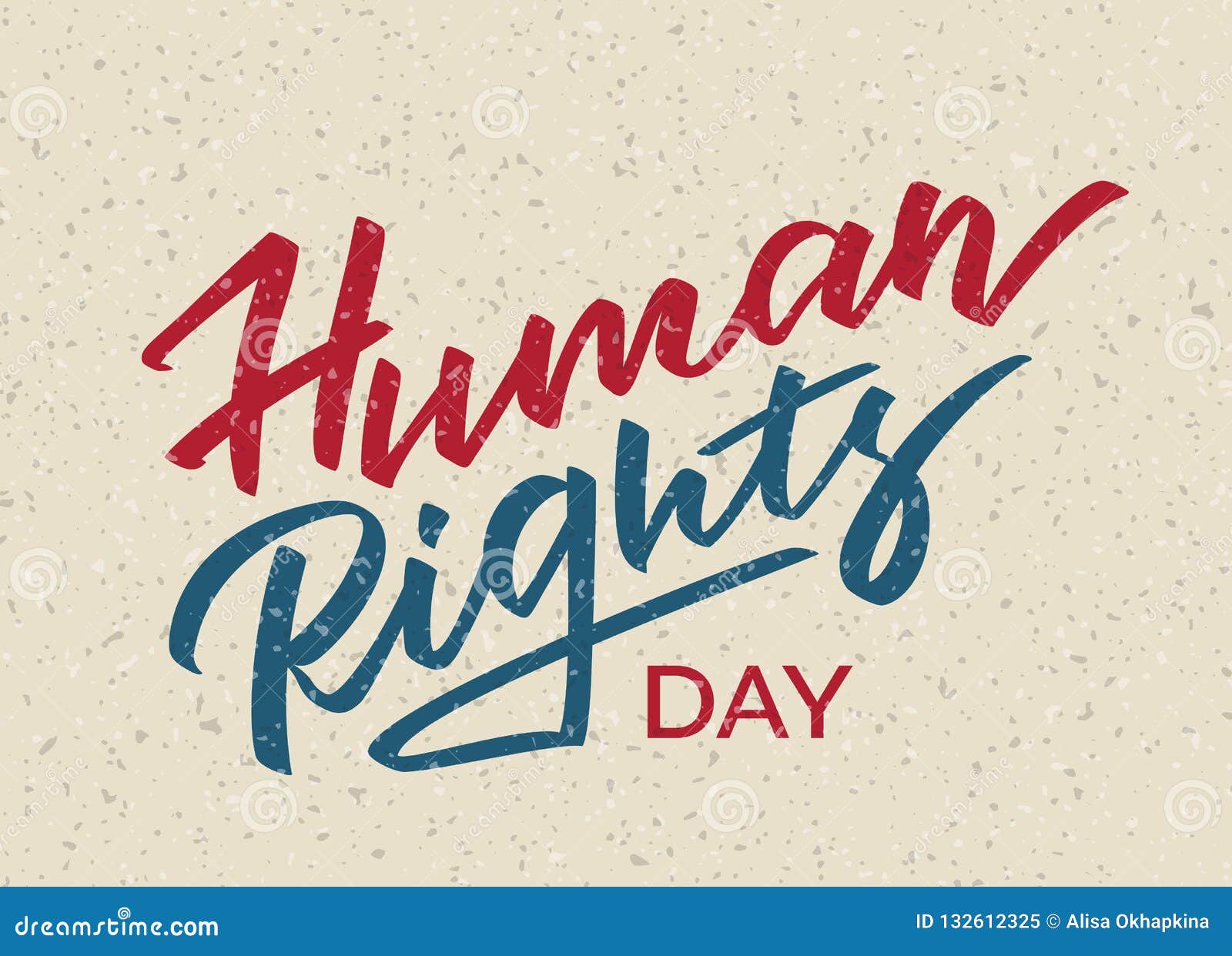 Human Rights Day - Hand-written Text Stock Vector - Illustration of ...