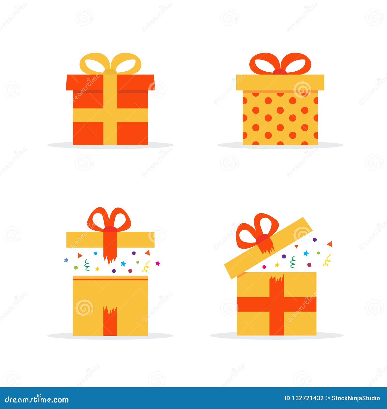 Red Yellow Gift Boxes Stock Illustrations – 4,129 Red Yellow Gift Boxes ...