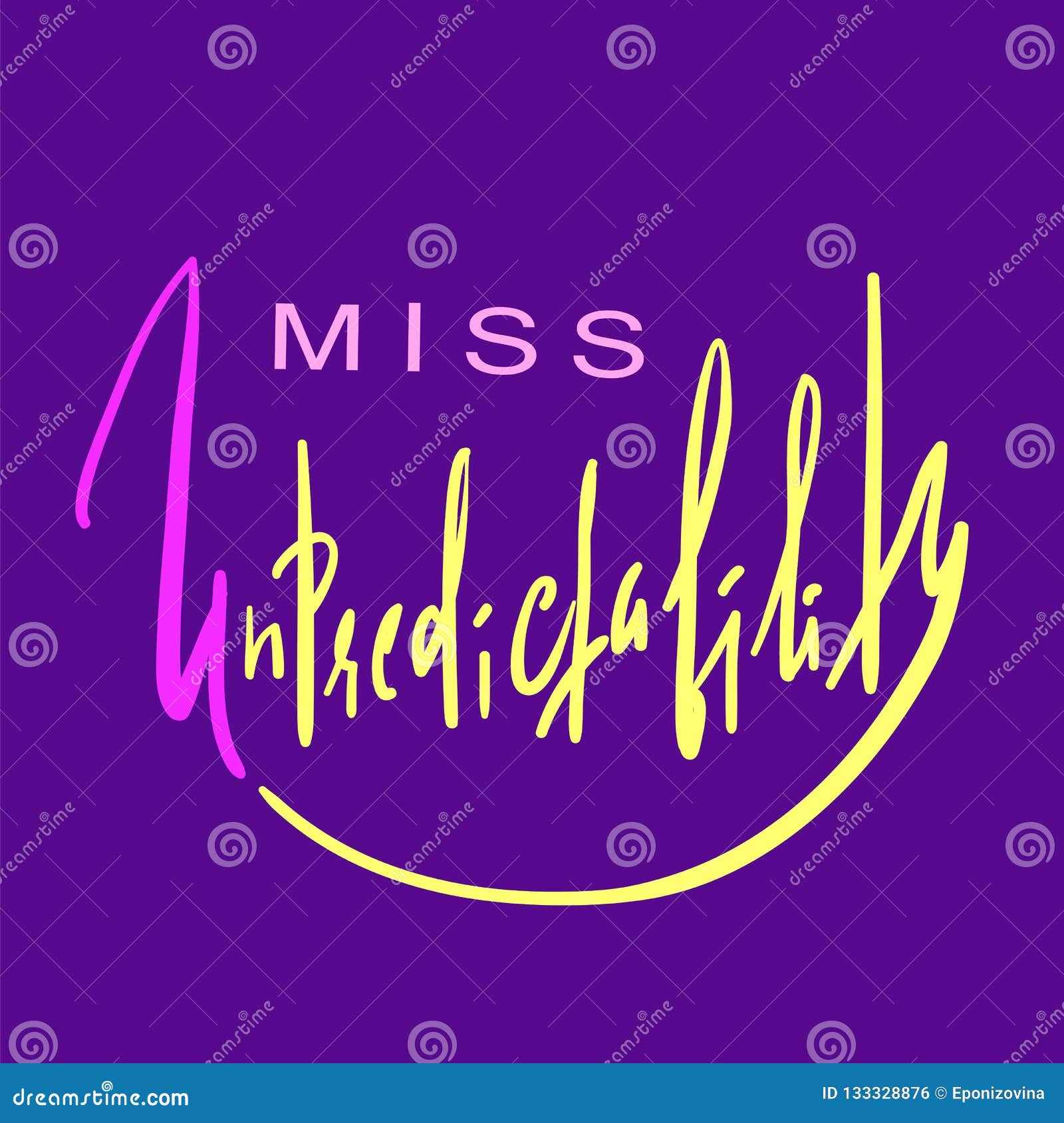 Miss Originality - Emotional Inspire And Motivational Quote. Hand Drawn ...