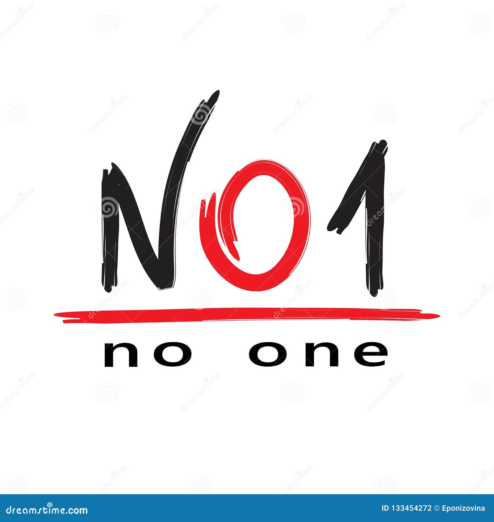 NO 1 No One - Simple Inspire and Motivational Quote. English Youth ...