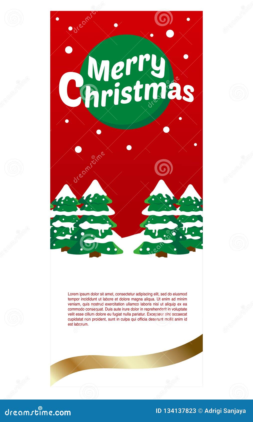 Christmas Banner with Tree Decoration Vector Stock Vector ...