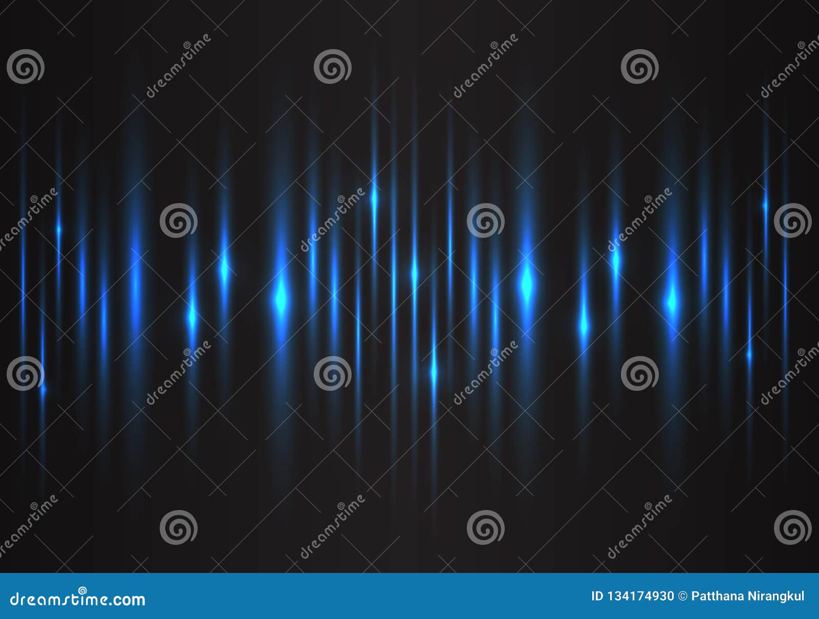 Abstract Blue Light Speed Power Technology Energy on Black Futuristic ...