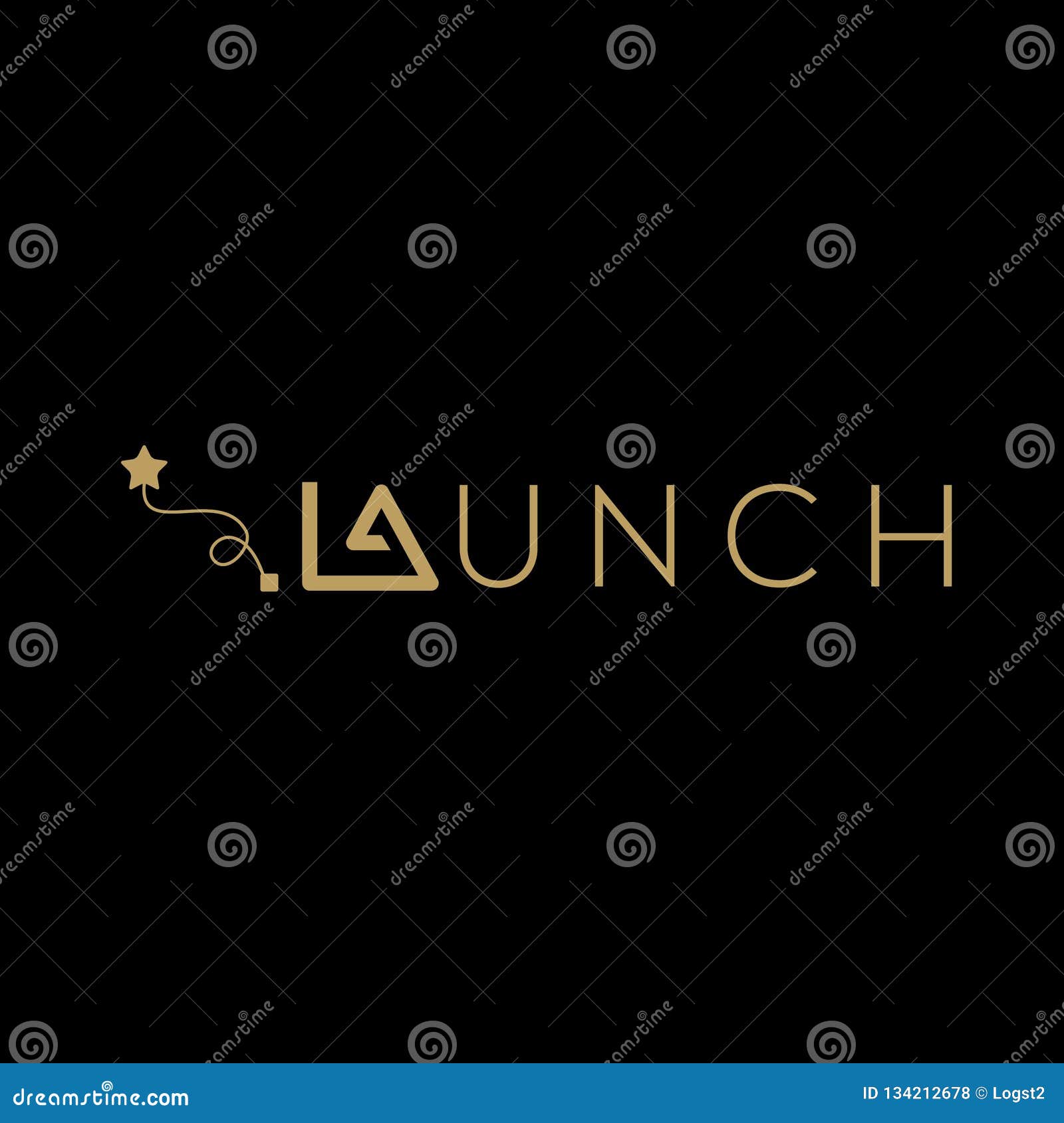Launch Vector Logo. Star Vector Logo Stock Vector - Illustration of ...