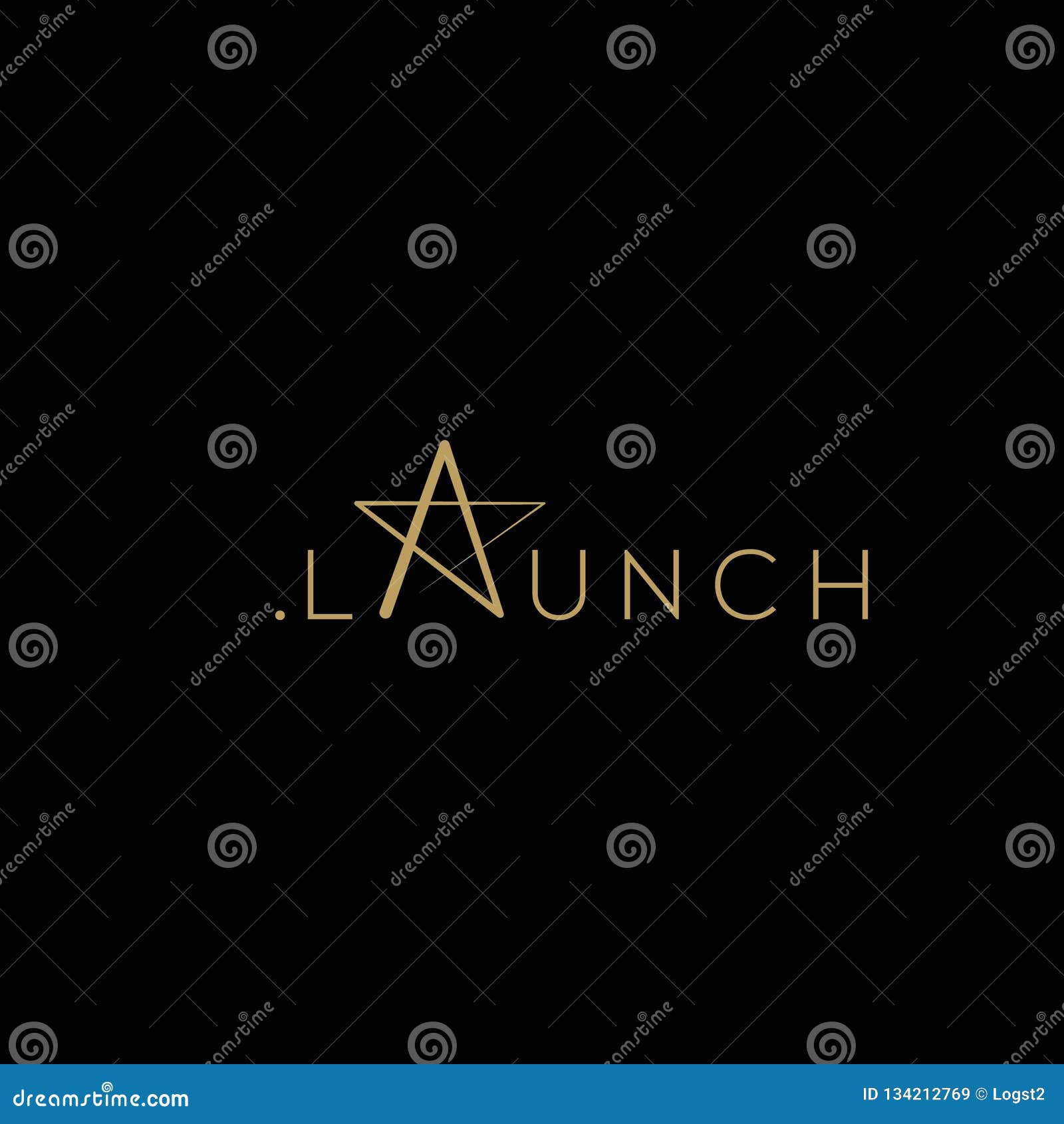 Launch Vector Logo. Star Vector Logo Stock Vector - Illustration of ...