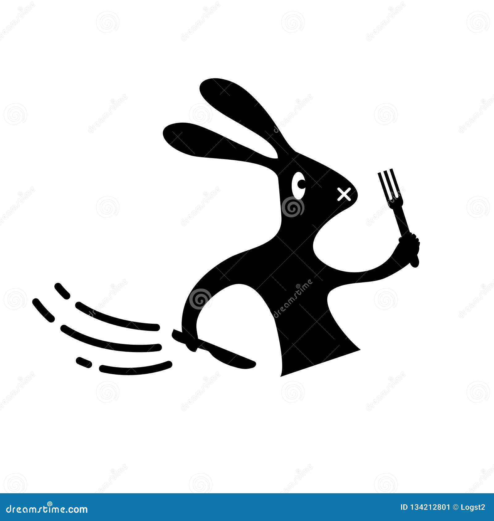 Rabbit Vector Logo. Fast Food Logo. Restaurant Logo. Stock Vector ...