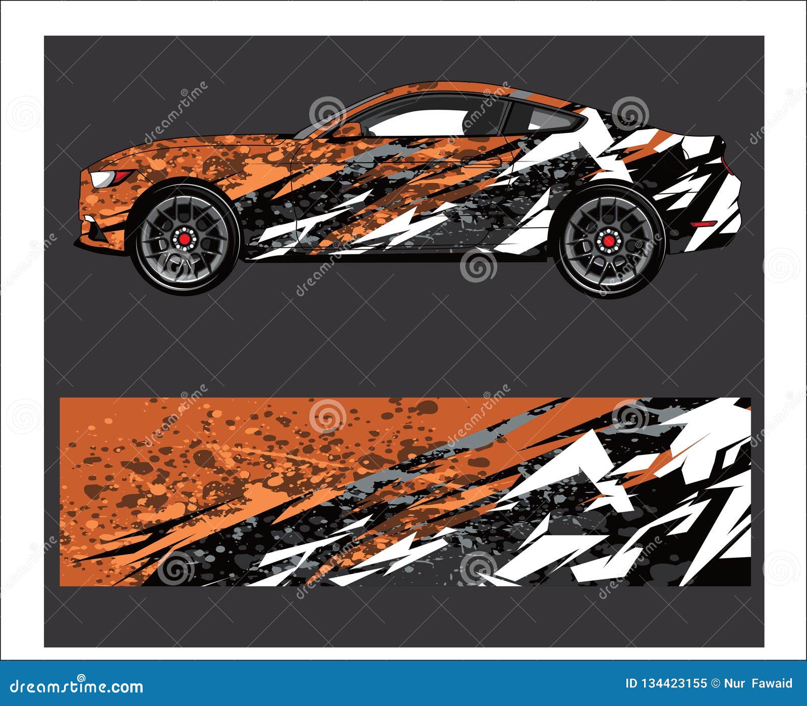 Car and Vehicle Abstract Racing Graphic Kit Background for Wrap and ...