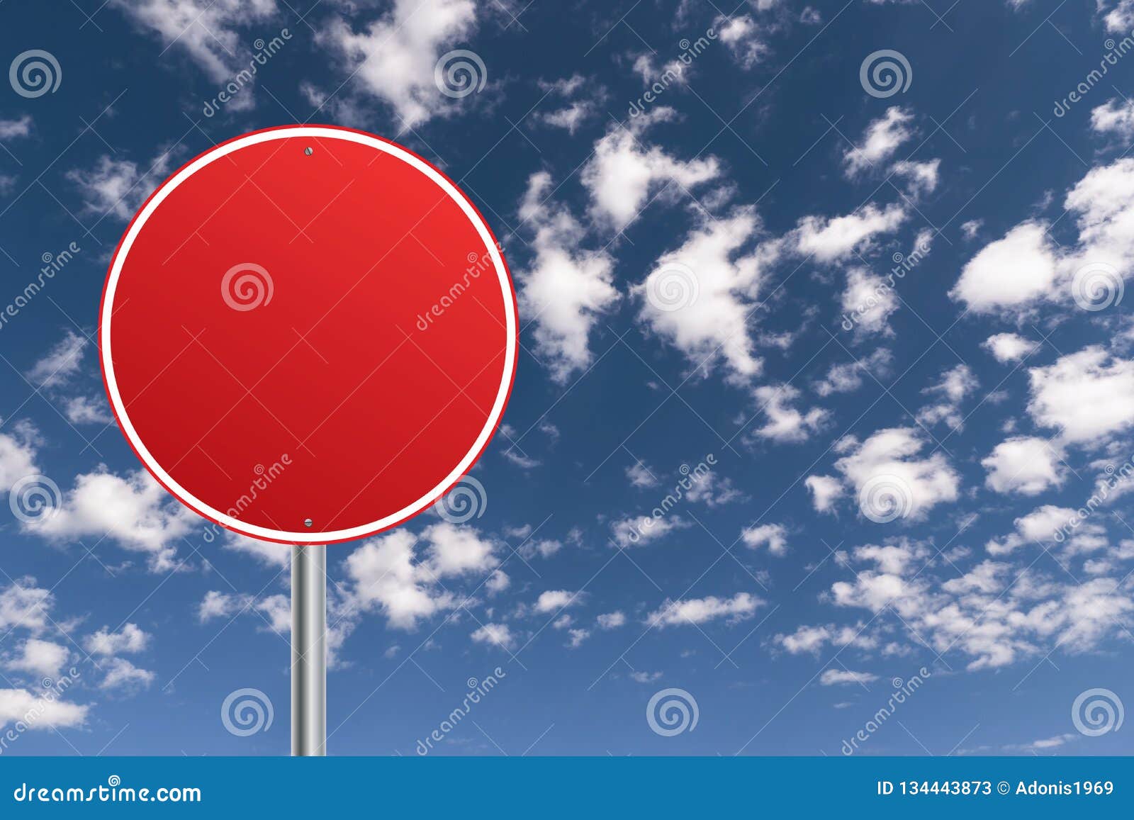 Red traffic sign stock image. Image of copyspace, space - 134443873