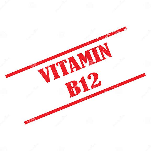 Vitamin B12 graphic stock illustration. Illustration of lettering ...