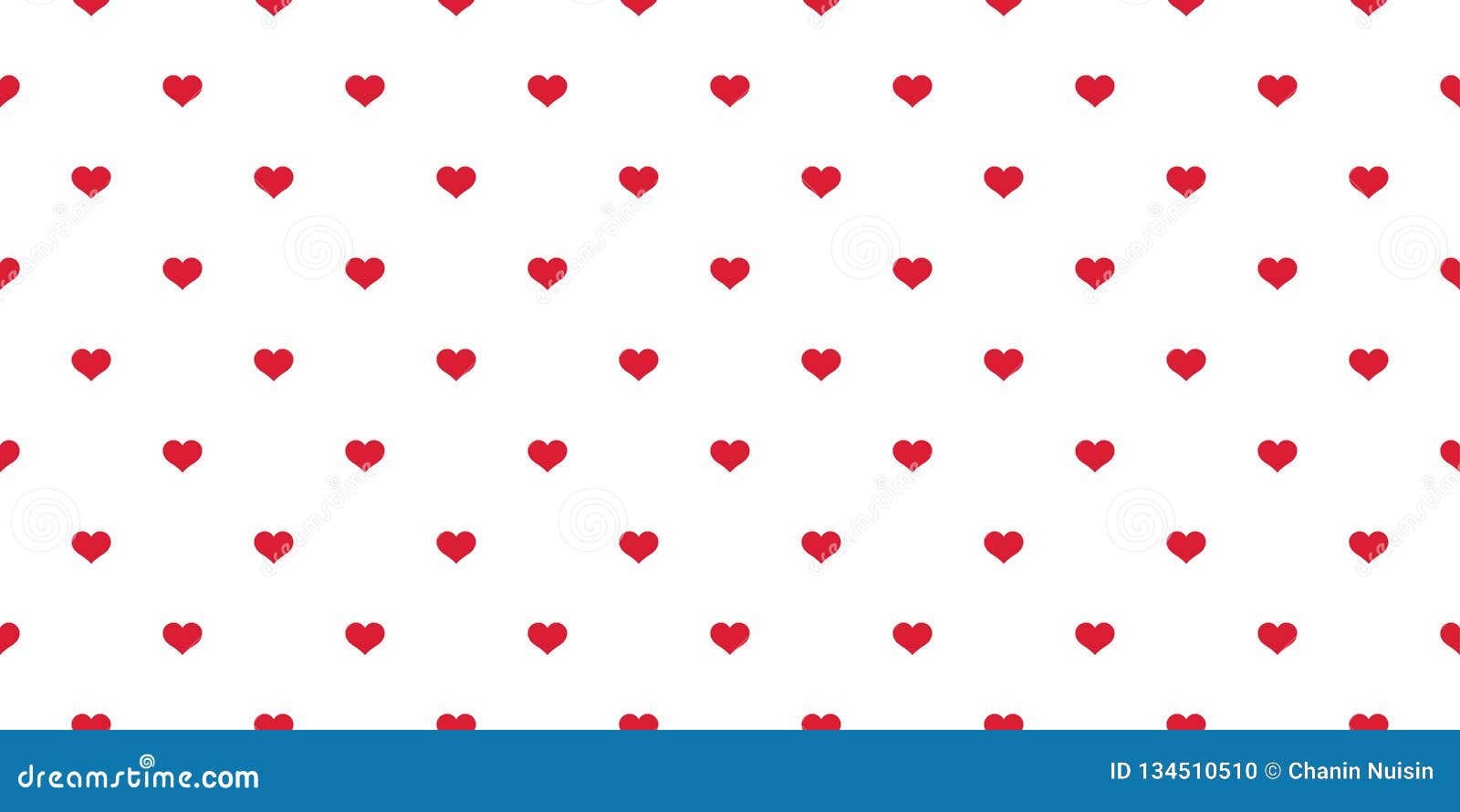 Heart Seamless Pattern Valentine Vector Love Cartoon Scarf Isolated ...