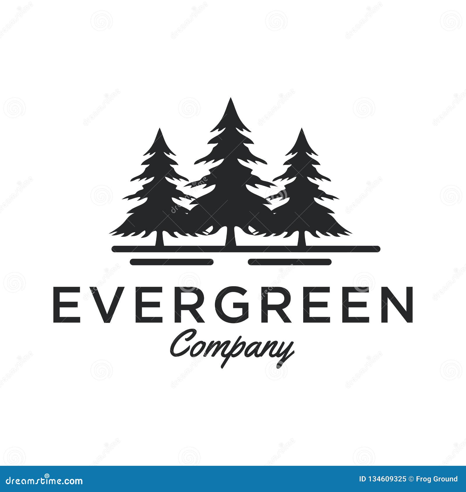 Evergreen / Pine Tree Logo Design Inspiration - Vector Stock ...