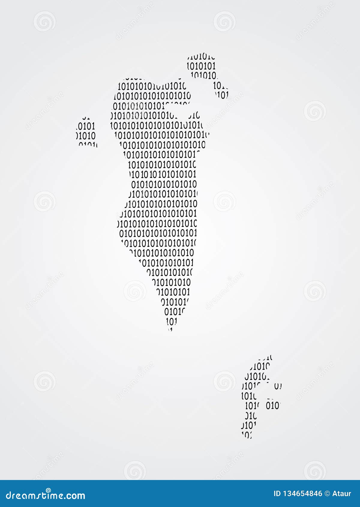 Bahrain Vector Dot Grey Outline Triangle Perspective Modern Map ...
