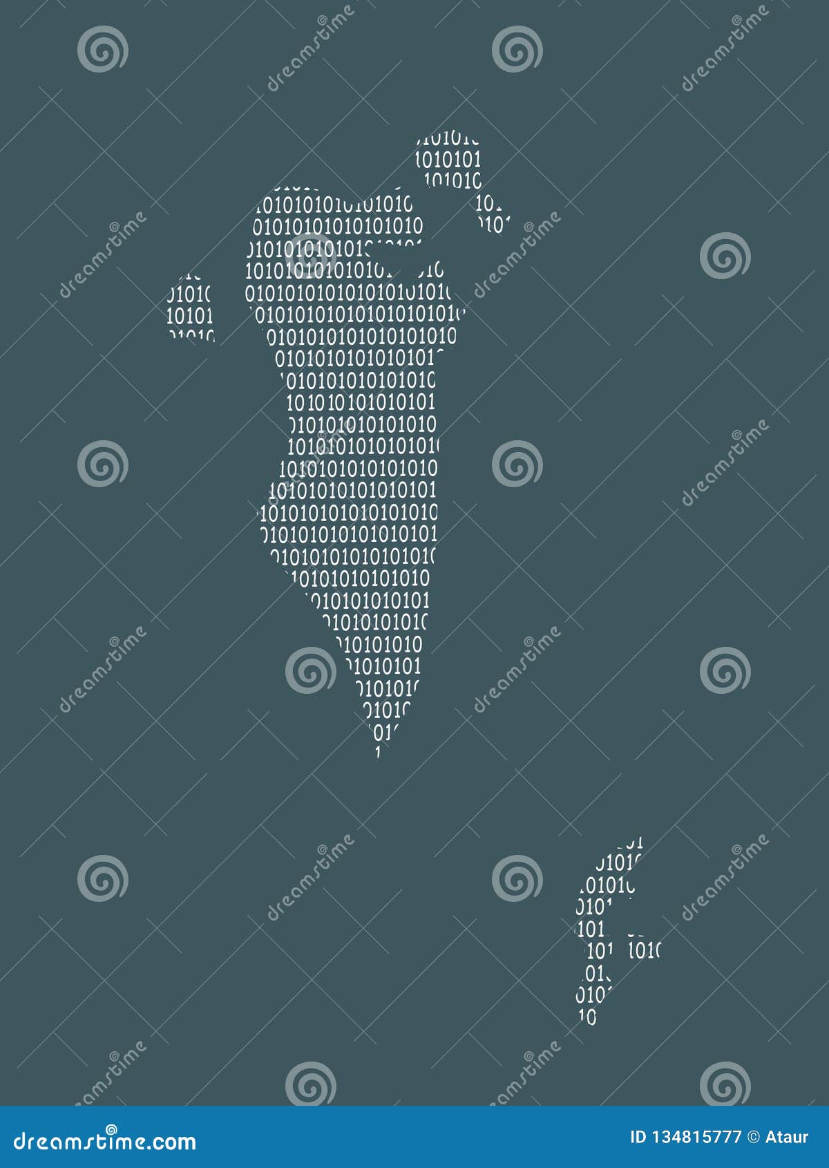 Bahrain Vector Dot Grey Outline Triangle Perspective Modern Map ...