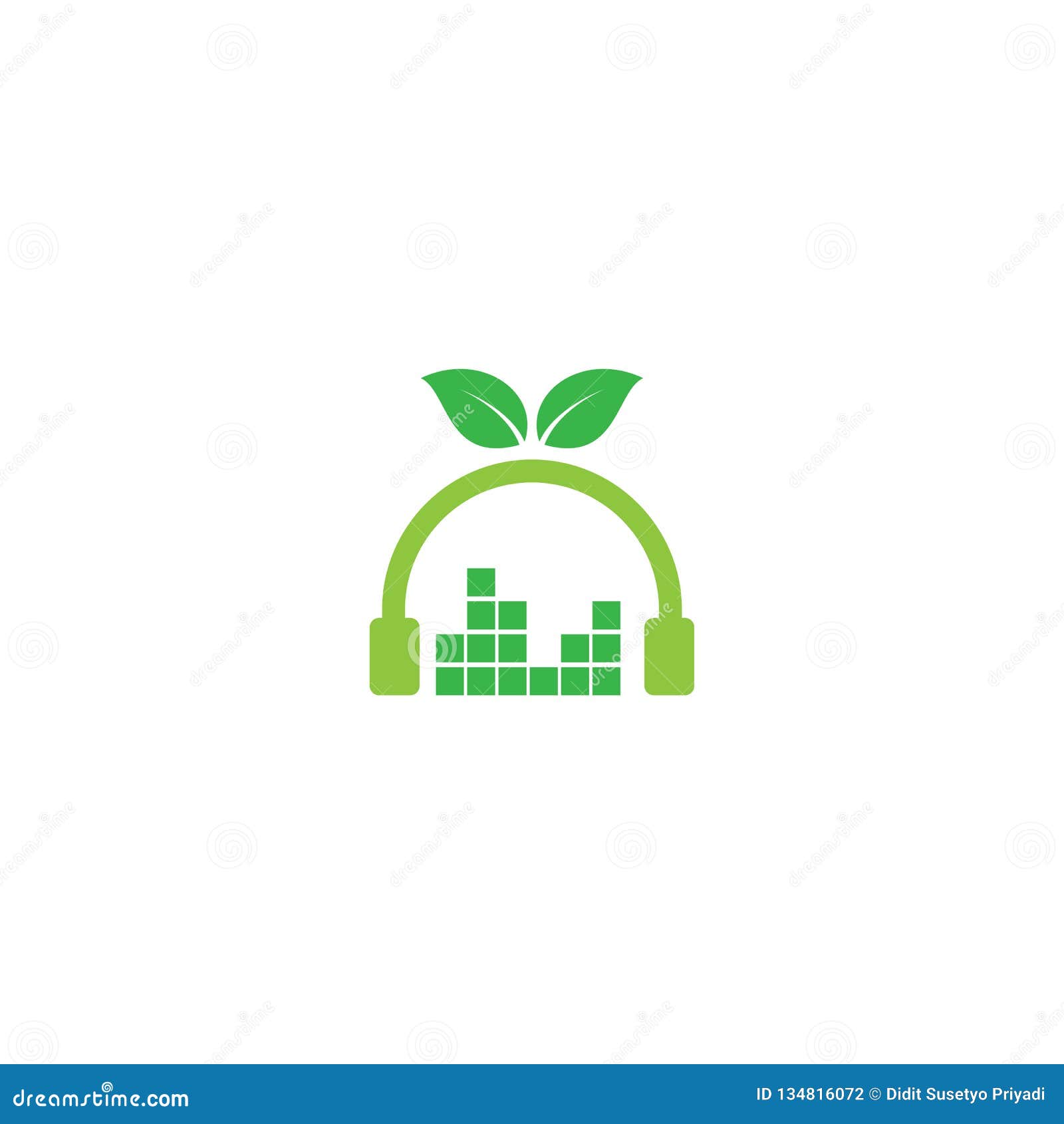 Nature Music Logo . Music Icon, Eco Music Logo - Vector Stock ...