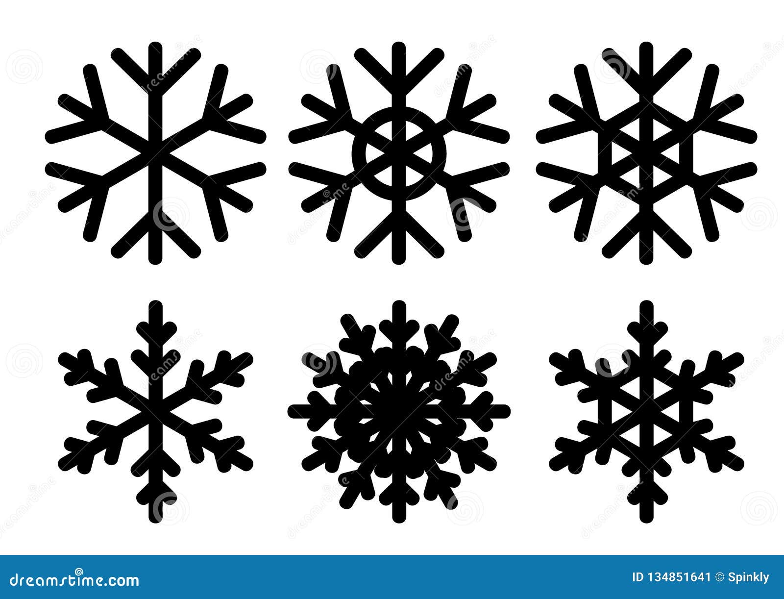 Snow Flake Vector Shape for Designs Stock Vector - Illustration of ...