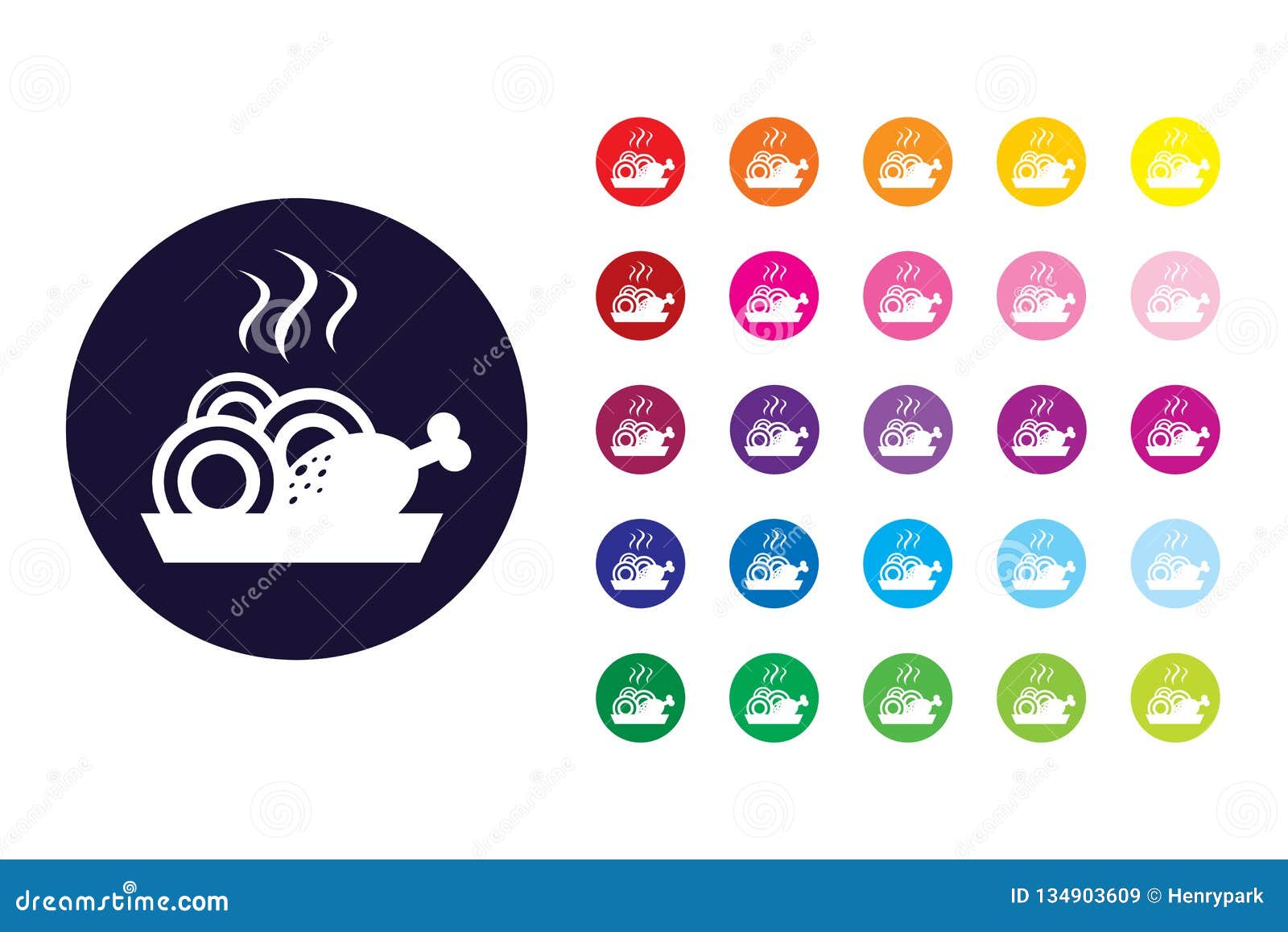 Food Sign Icon. Food Color Symbol. Stock Vector - Illustration of ...