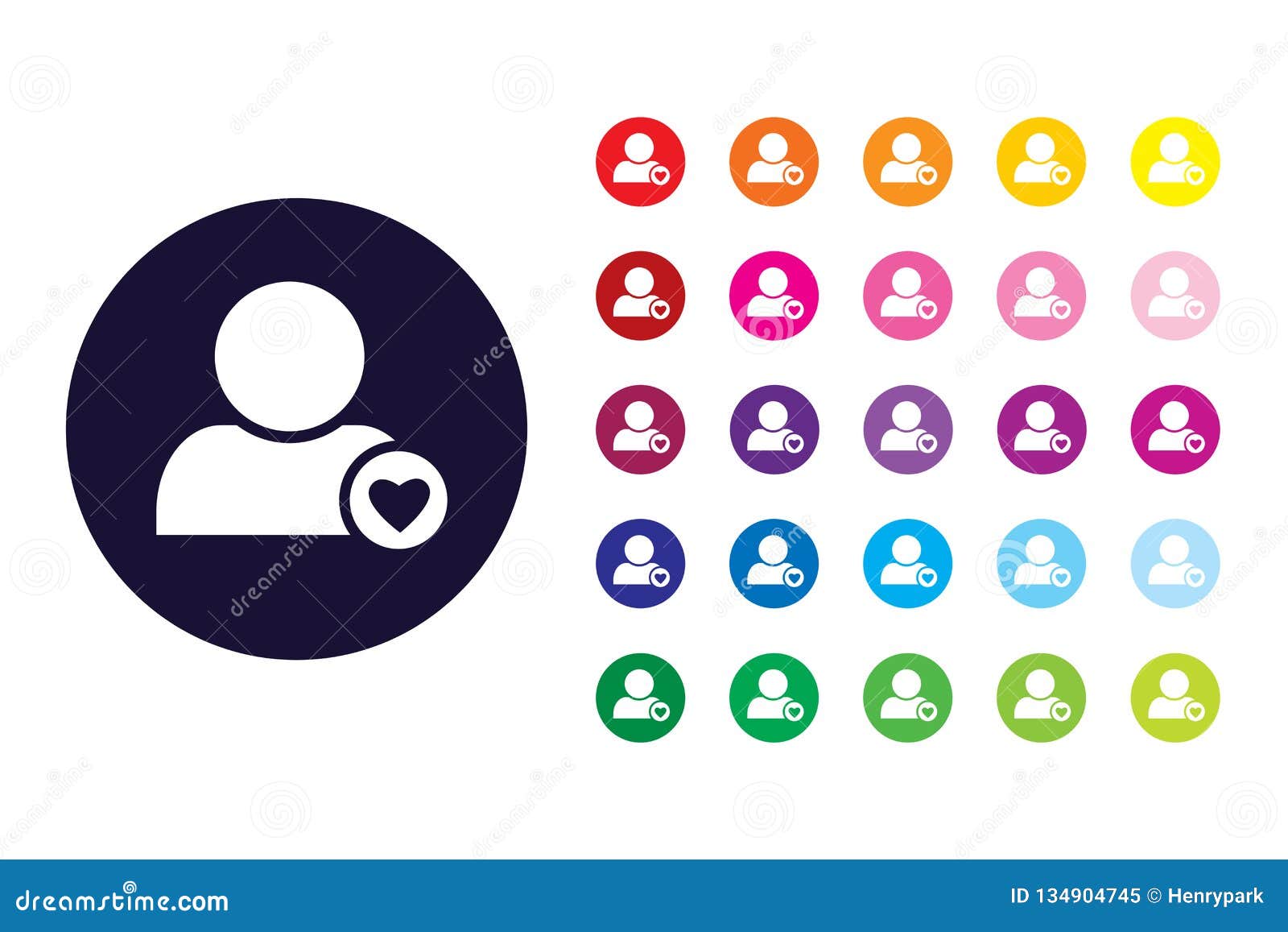 Add Friend Sign Icon. Add Friend Color Symbol. Stock Vector ...